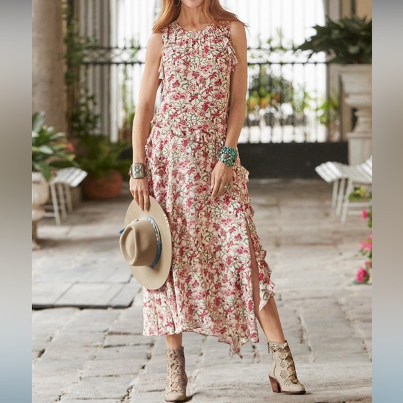 Sundance | Dresses | Sundance Amandine Garden Asymmetric Layered Boho ...